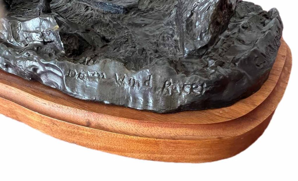 Down Wind Racer sculpture | in bronze by Carl Wagner