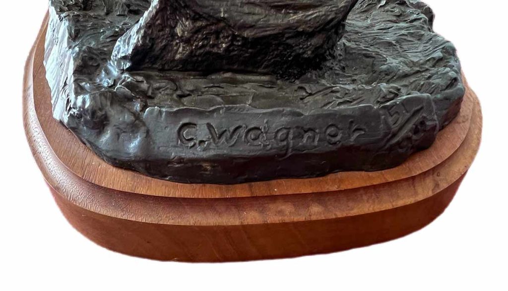 Down Wind Racer sculpture | in bronze by Carl Wagner