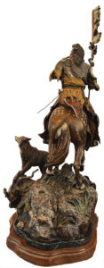 Defender bronze sculpture | Native American by David Manuel