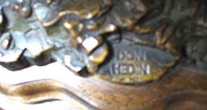 Don Hedin sculpture | We All Have Our Sack Of Rocks To Carry