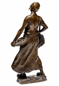 Hans Muller art deco | bronze sculpture The Fisher Lady
