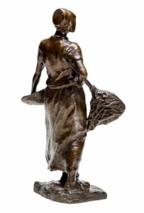 Hans Muller art deco | bronze sculpture The Fisher Lady