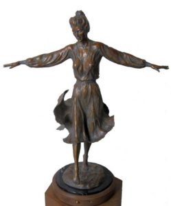 Shalah Perkins bronze sculpture | Joy in the Morning
