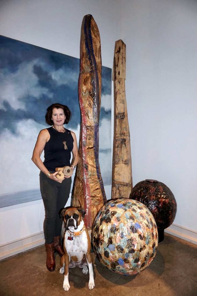 Spotted Sphere Ceramic | Glazes created by Carol Fleming