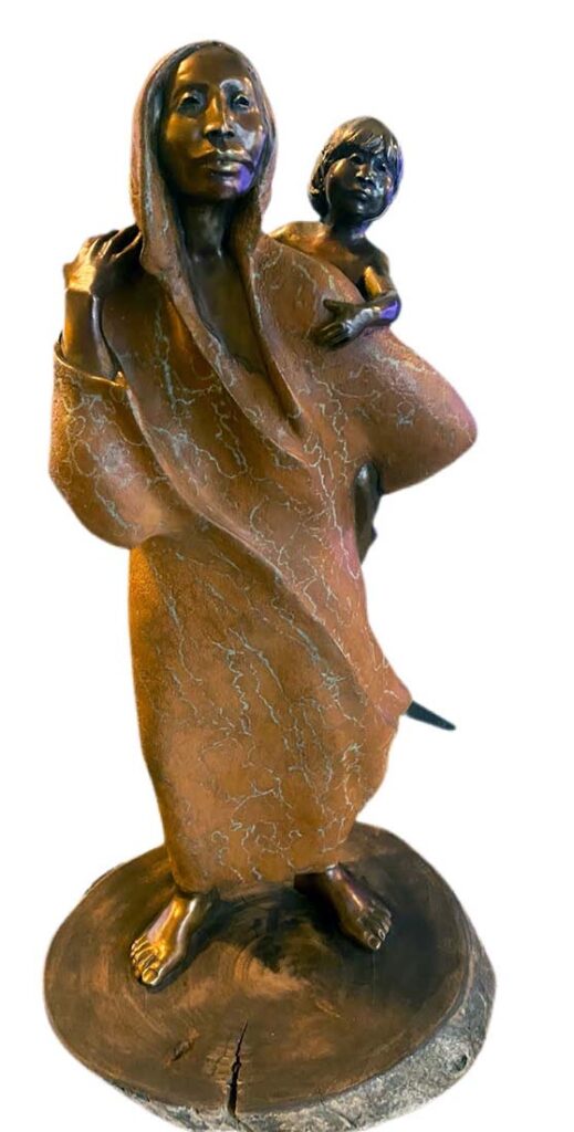 Sally Kimp bronze sculpture | limited edition Safe Hold