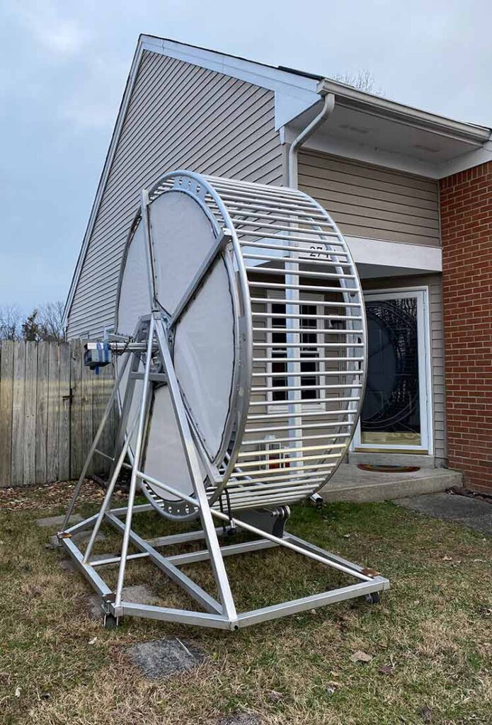 Kinetic Rat Race Wheel | life-size kinetic wheel sculpture