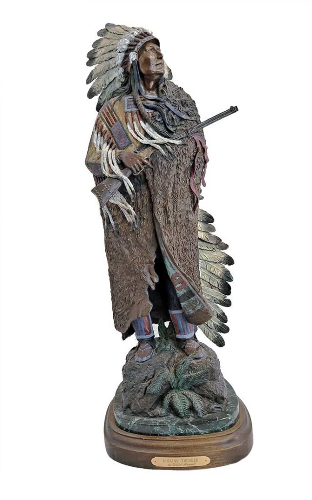 David Manuel bronze sculpture | Rolling Thunder Chief Joseph