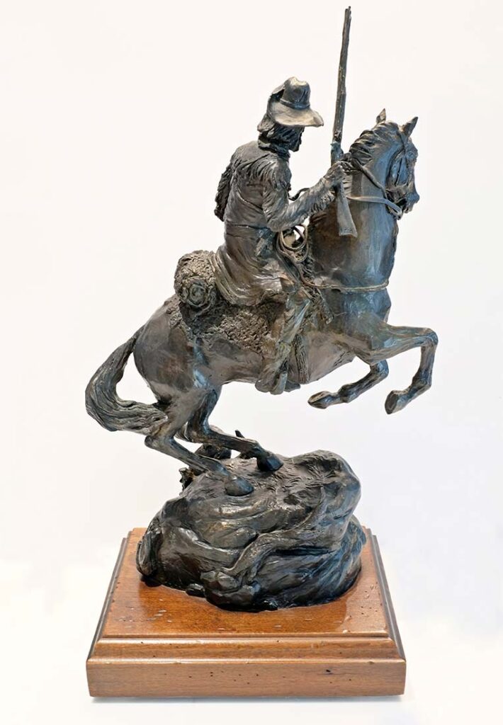 David E. Jackson Fur Trapper | bronze sculpture Dale M. Burr