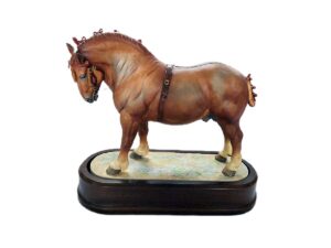 Doris Lindner porcelain sculpture | Suffolk Stallion
