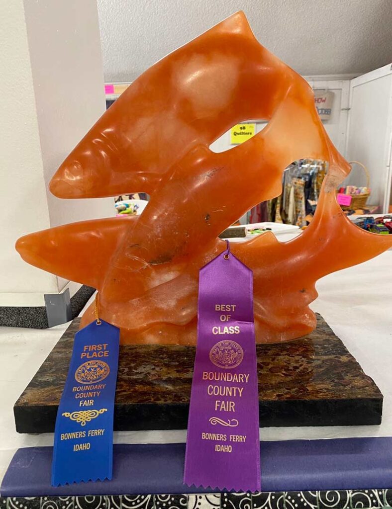 Anna Lee Harris sculpture | Translucent Orange Alabaster