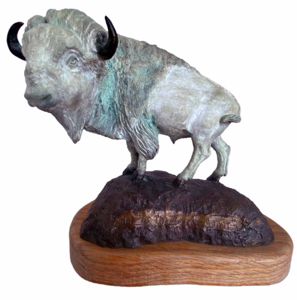 R. Rousu bronze sculpture | Gift of the Great Spirit