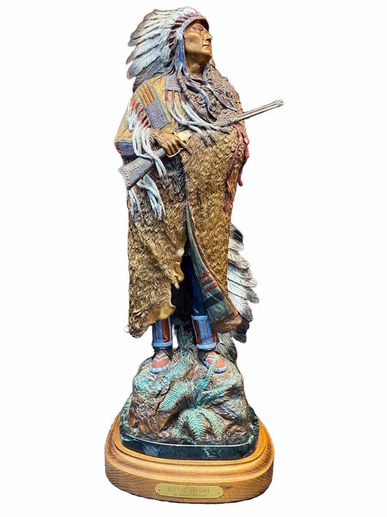 David Manuel bronze sculpture | Rolling Thunder - Chief Joseph