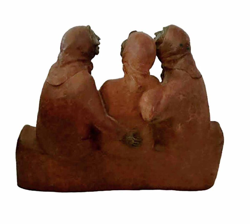 Sally Kimp sculpture | Rumor Bench a Bronze sculpture No.1