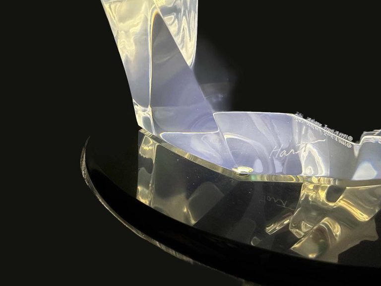 Frederick Hart acrylic sculpture | Illuminata III light-ped