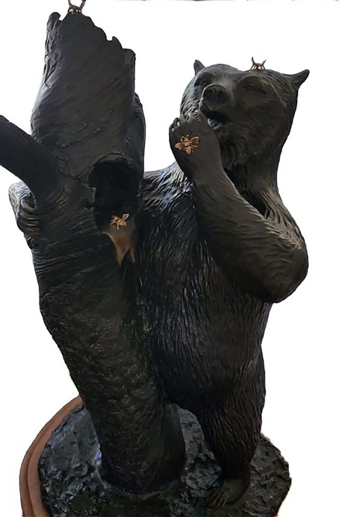 Carl Wagner bronze sculpture | The Honey Tree - of a Bear