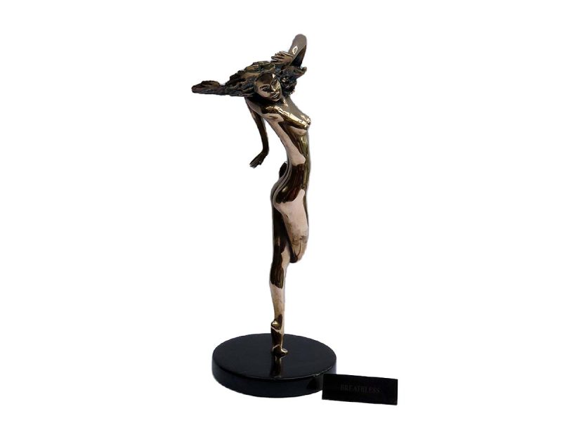 Tom Bennett bronze sculpture | Breathless - beautiful woman