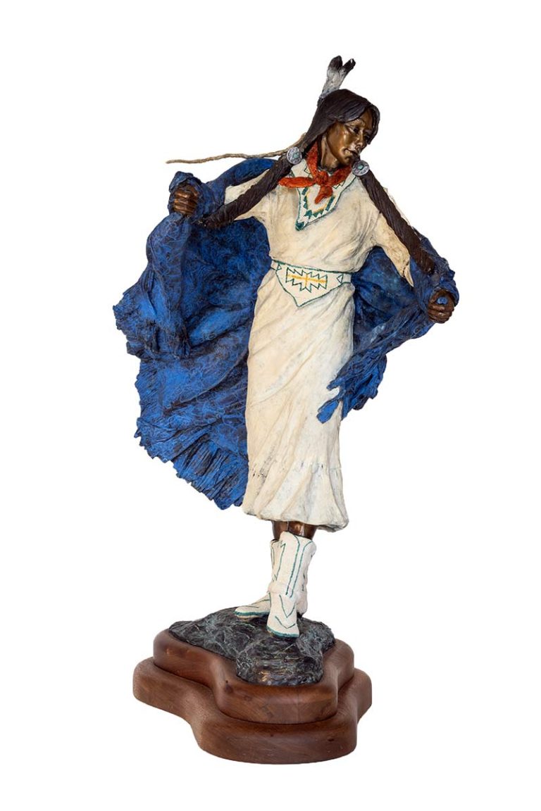 Michael Boyett pewter sculpture | Flat Out for Red River Station